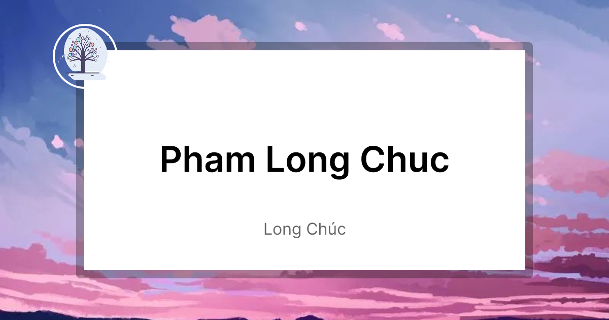 Pham Long Chuc